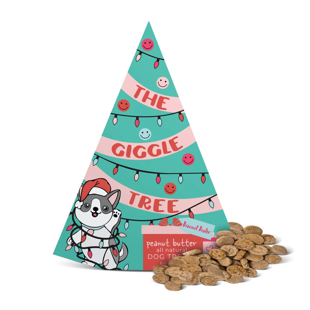 Spunky Pup The Giggle Tree - Holiday Dog Treats, Peanut Butter 6 oz ...