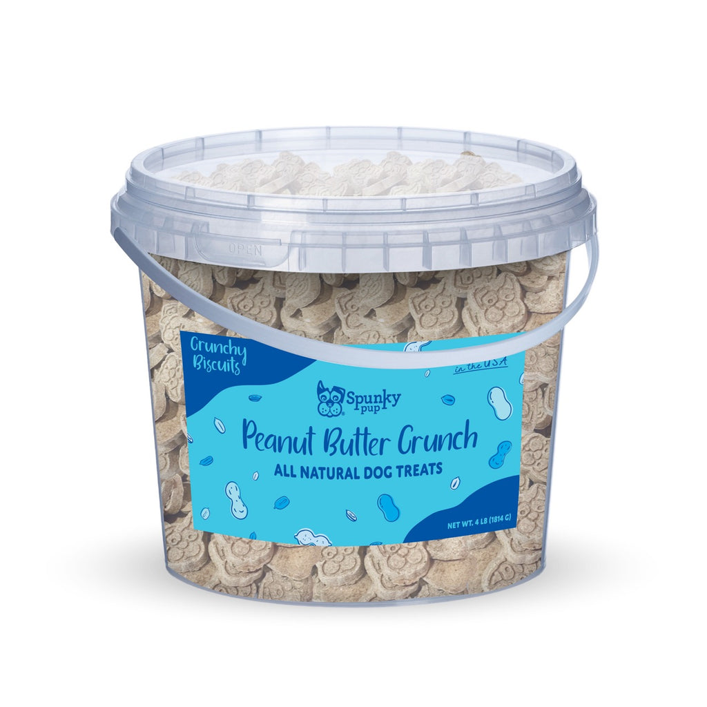 Spunky Pup Bucket of Biscuits - Peanut Butter Crunch, 4 lbs – Gralen ...