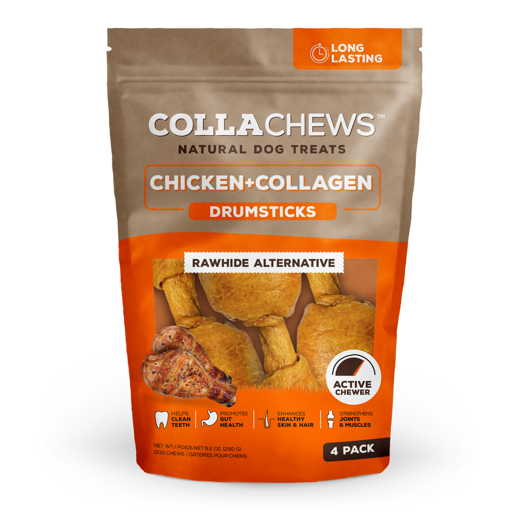 CollaChews Chicken & Collagen Drumsticks - 4 Pack Bag – Gralen Company