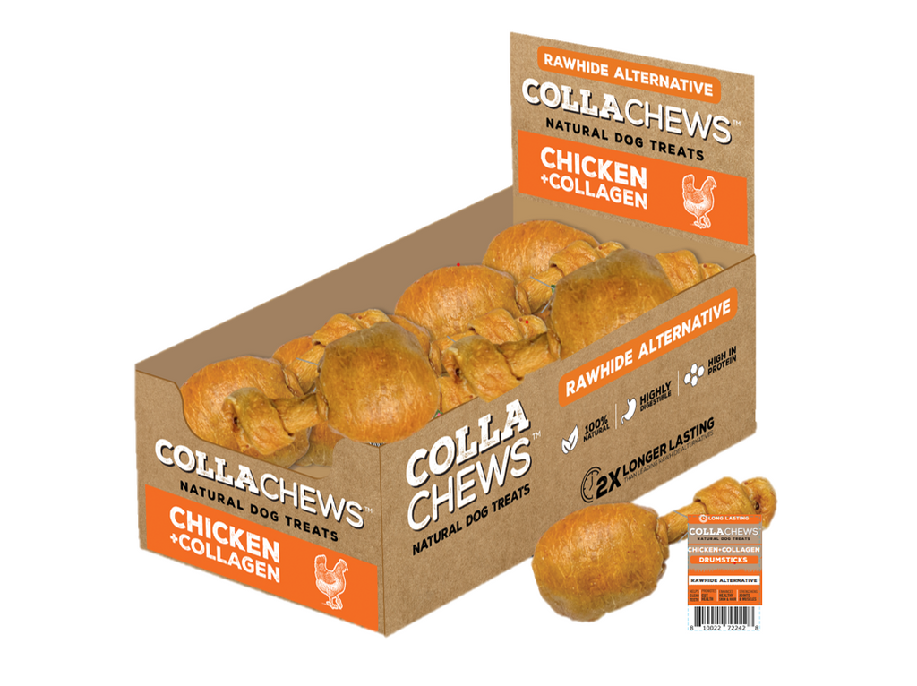 CollaChews Chicken & Collagen Drumsticks - 24 Piece PDQ – Gralen Company