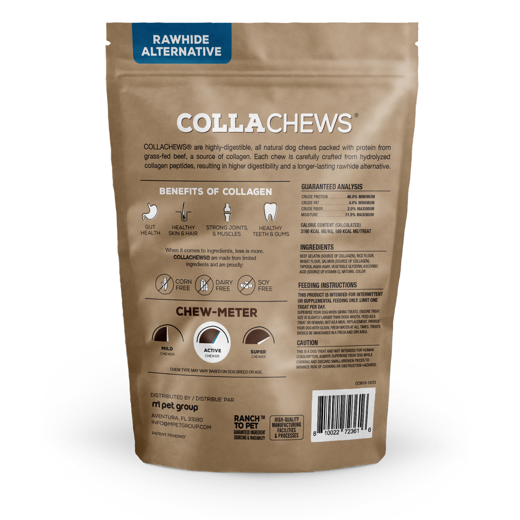 CollaChews 6" Salmon & Collagen Rolls - 4 Pack Bag – Gralen Company