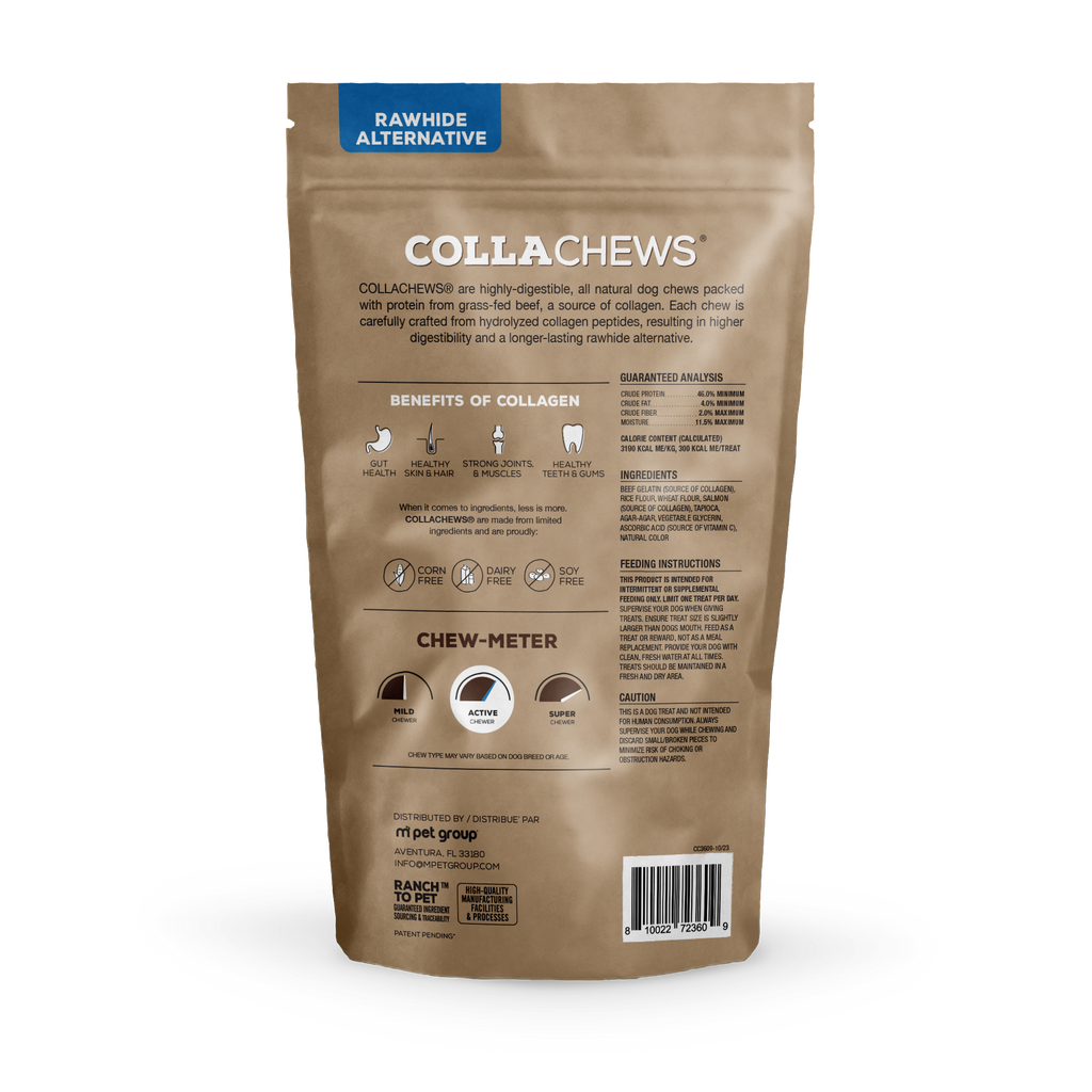 CollaChews 9" Salmon & Collagen Rolls - 3 Pack Bag – Gralen Company