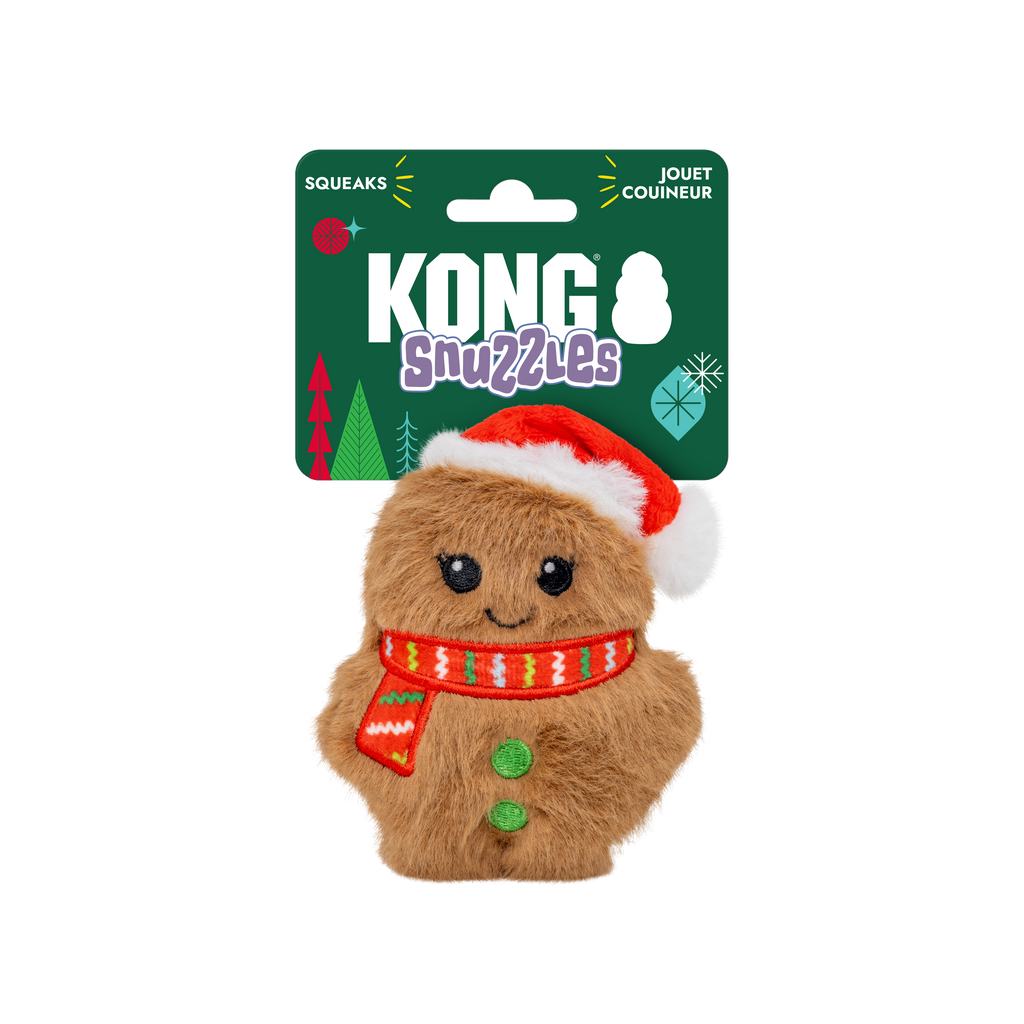 KONG Holiday Snuzzles Mini Santa Gingerbread XS – Gralen Company