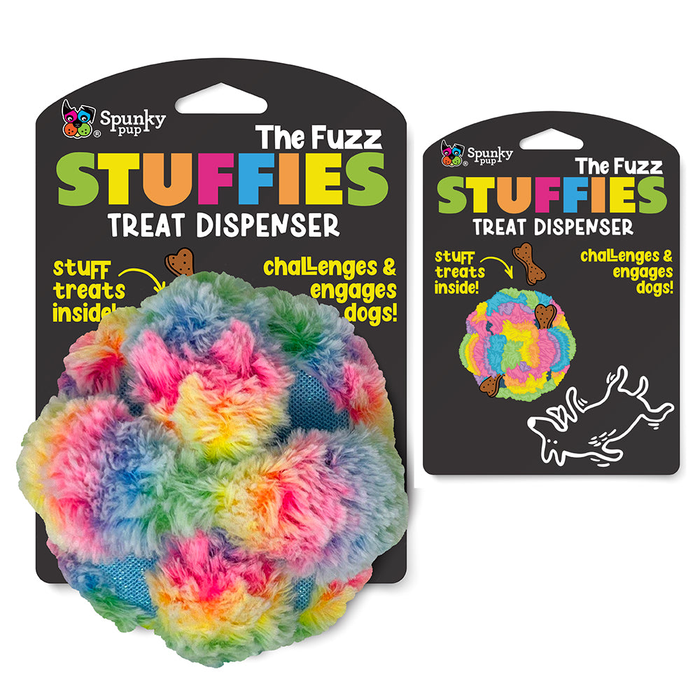 Spunky Pup Stuffies Treat Dispensing Plush - The Fuzz – Gralen Company